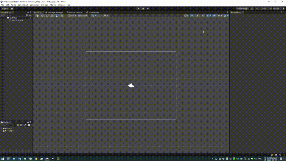 Github Rostokunitytoggletitlebar A Simple Editor Script That Maximizes Unitys Window Area